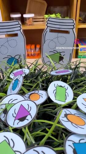 Sorting Game | Sort by Color & Shape | Math | Insect Theme | Bug Activity