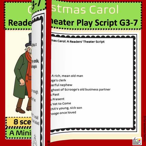 Christmas Carol Readers Theater Play Script Simplified for Gr 3 to 6 |ESL