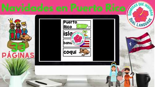 Navidad en Puerto Rico Cuento Hojas de Trabajo Manualidad Centro ...