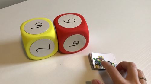 Adding Integers Partner Activity - Dice Game - Vroom by Try-Angle Math