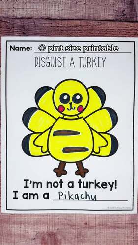 Disguise a Turkey Writing Craft | Turkey Trouble | Thanksgiving Family ...
