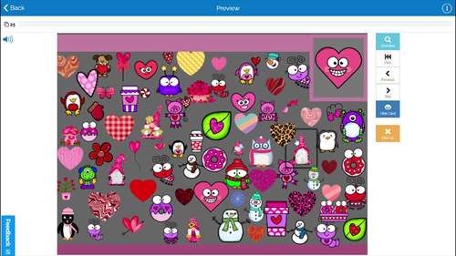 Valentine's Day Seek and Find Boom Card Game by Bakely's Busy Bees