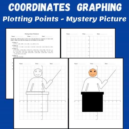 Teacher's Day Coordinate Plane Mystery Graphing Pictures by GraphGenius ...