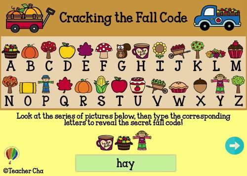Crack the Code: Fall Edition (BOOM Cards™ for Teletherapy and Distance ...