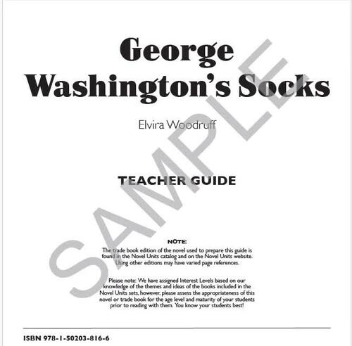 George Washington's Socks Novel Units® Teacher Guide Novel Study