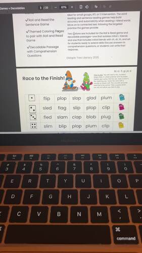 K-2 Print & Play Games + Decodable Reader: Initial L Blends | Science ...