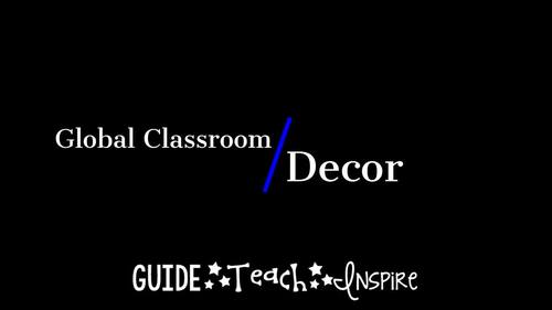 Global Classroom Decor - Banners, Posters, and Bulletin Board Letters