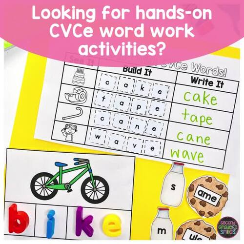 CVCe Words Activities - CVCe Words Centers - Multisensory CVCe Words ...
