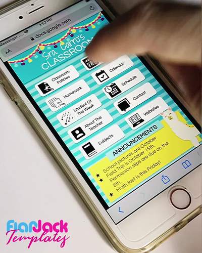 Parent Communication Google Slides Template | Smart Class App Website ...