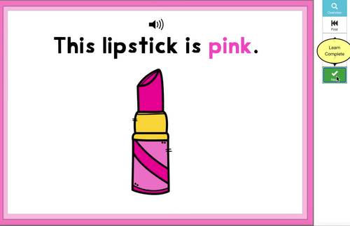 Identifying the Color Pink Using Boom Cards™ | Digital by Just Julie Shop