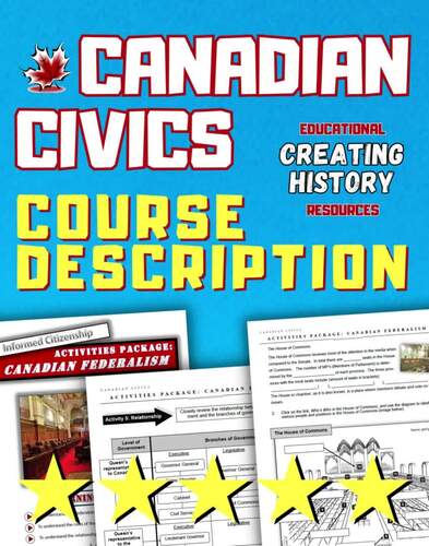 Canadian Civics Complete Course - Units, Lessons, Activities, Test ...