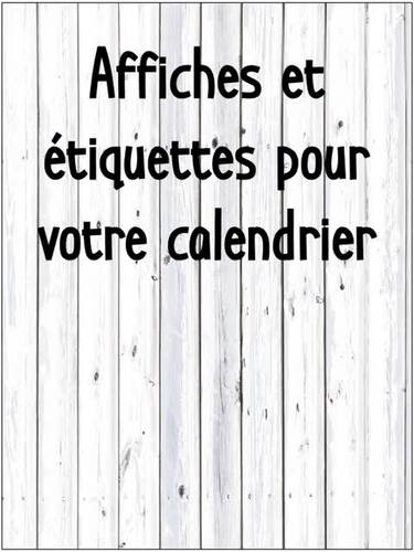 French Calendar Posters / Affiches pour le calendrier - Animaux de la forêt