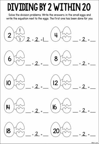 Easter Math Worksheets for the Four Operations - Add, Subtract ...