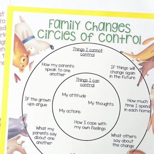 Family Changes & Divorce 6 Week Small Group Counseling | TPT