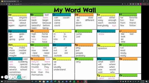 Word Walls with Audio BUNDLE (Sight Words) by Captain Hoek | TPT