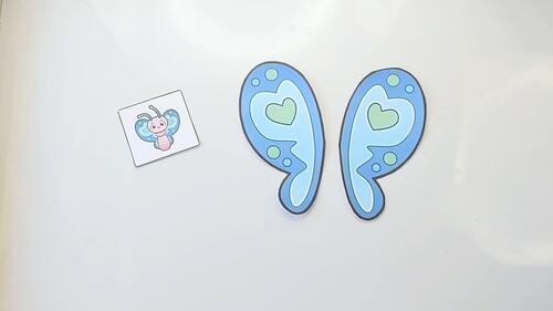 Butterfly Craft Insects Cut & Paste Activity Spring Craft Bug Coloring ...