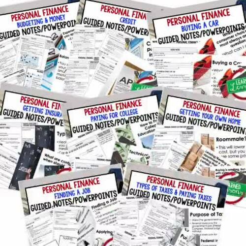 Business Organizations Guided Notes & PowerPoint, Economic Notes