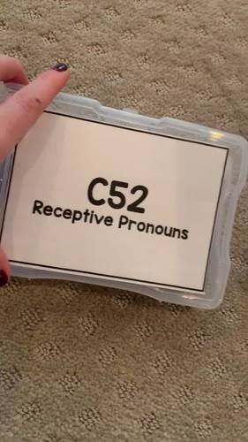 Pronoun Task Cards [ABLLS-R Aligned C52, G37, G38] by The Autism Helper