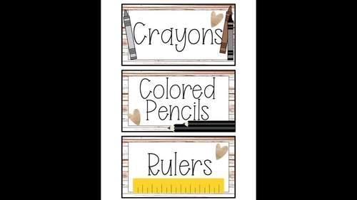 Succulent & House Plant: Neutral Classroom Decor Bundle | TPT