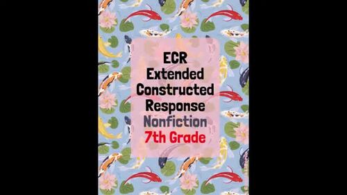 ECR- NONFICTION-7th Grade! Extended Constructed Response -Sample Essay