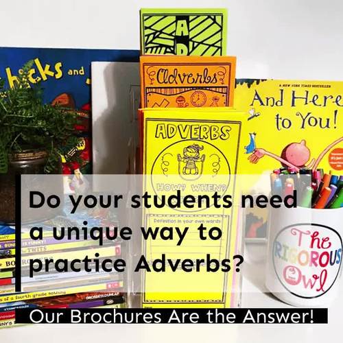 Adverbs Brochures - Parts of Speech & Grammar Activities by The ...