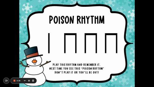 Winter Poison Rhythm Games - Return from Break Activities, January ...