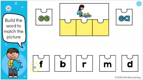 EE and EA - Digital Word Puzzles | Distance Learning | Google Slides