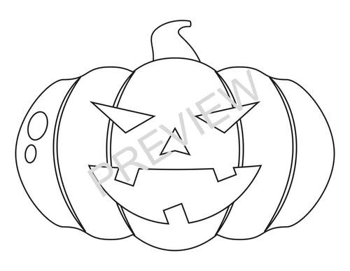 pumpkin head coloring pages
