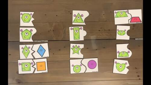 2D Shape Puzzles for the WHOLE YEAR Kindergarten Centers | TPT
