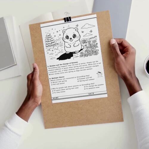 Shadow or No Shadow? Groundhog Day Reading Comprehension Worksheets,ELA ...