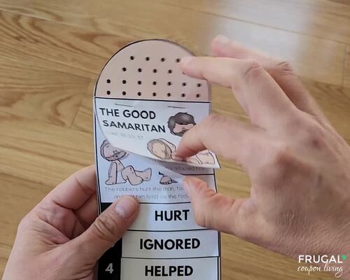 The Good Samaritan Craft for Kids, Jesus' Parable Flipbook & Coloring Page