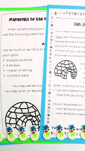 Winter STEM Activity by Teaching Muse | TPT