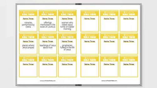 Bible Theme Party Theme 5 Second Game 50 Cards Fun Friday Ice Breaker Brain