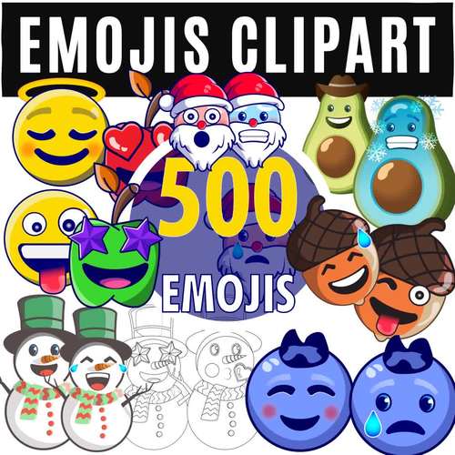 MEGA EMOJI BUNDLE MEGA EMOTICON BUNDLE by PetersGames | TPT
