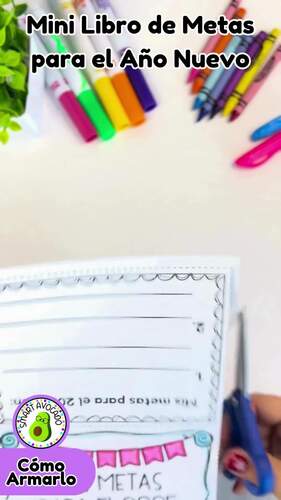 Año Nuevo 2025 Bulletin Board y Actividades de Metas para El Año 2025-2030