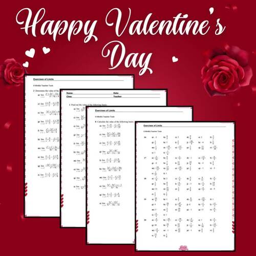 Valentines Day Calculus : 500 Limits involving rational functions ...