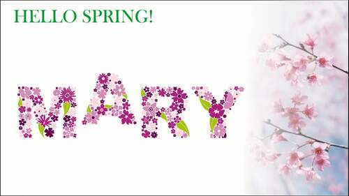 Nature Alphabet Clipart | Spring Flower Uppercase Letters | Bees & Ladybugs