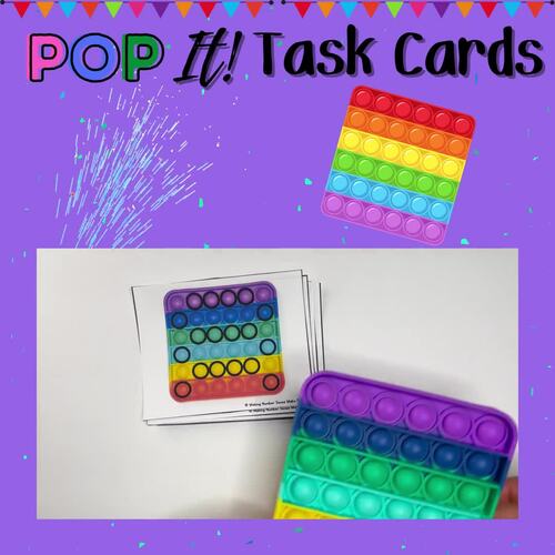 Pop It Bundle - Counting, Addition, Subtraction Games & Counting Task Cards