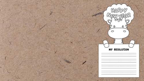 New Years 2025 Resolutions Goals Crafts Activities Safari Set by Superheron