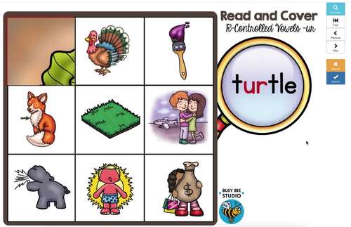 R CONTROLLED VOWELS UR WORD PICTURE MATCH PHONICS BOSSY R HIDDEN ...