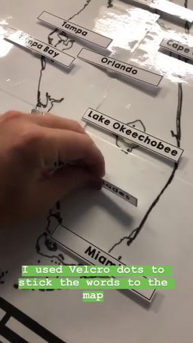 Features of Florida Map Activity by The Three Dollar Spot | TpT