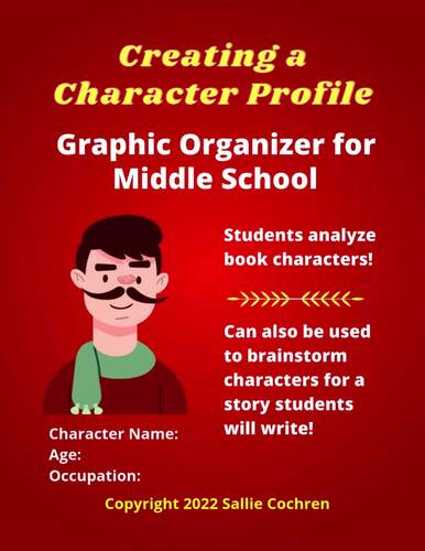Character Development: Creating a Character Profile Graphic Organizer (6-8)