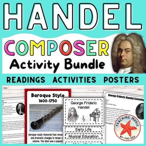 George Frideric Handel Composer Bio Study Baroque Music Activities ...