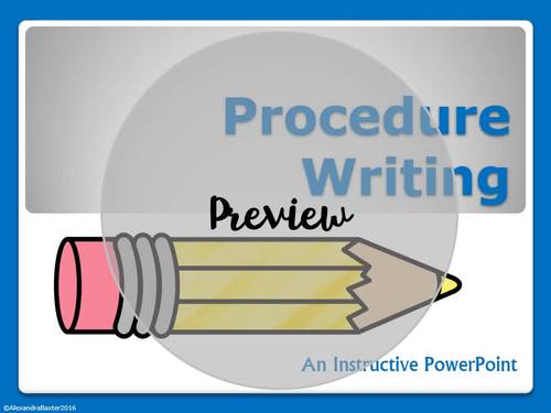 Procedure How To Writing PowerPoint by Terrific Teaching Tactics
