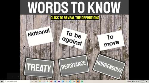 Trail of Tears Interactive Google Slides™ Presentation - Andrew Jackson