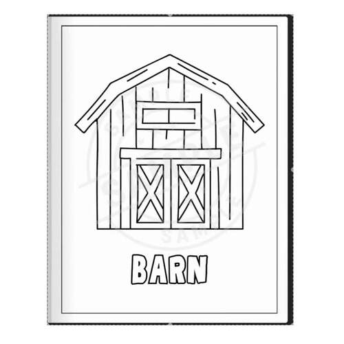 Farm Animal Coloring Pages | 50 Page Printable PDF Activity Book