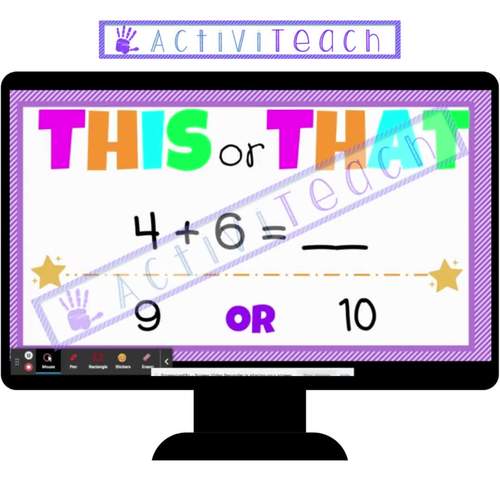 Addition and Subtraction Games This or That Special Education Math Fact ...