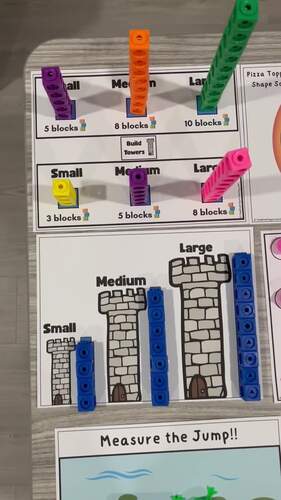 Kindergarten Measurement Math Centers | Hands-On Activities Sort, Graph ...