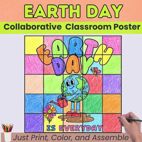 Earth Day Bulletin Board Decor | Earth Day is Everyday Collaborative Poster