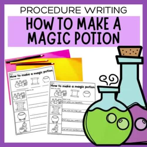 How To Make A Magic Potion | Halloween Procedure Writing & Digital ...